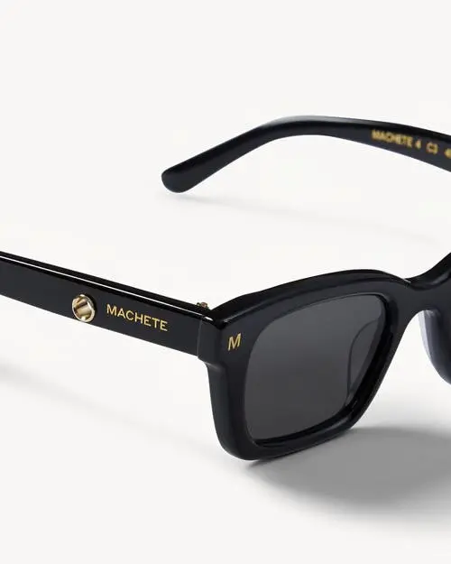 MACHETE Rectangle Sunglasses - Black