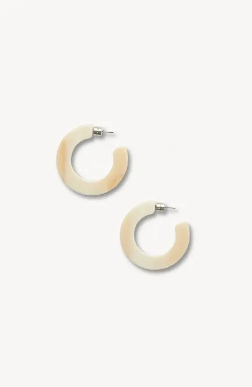 MACHETE Kate Hoop Earrings - Alabaster