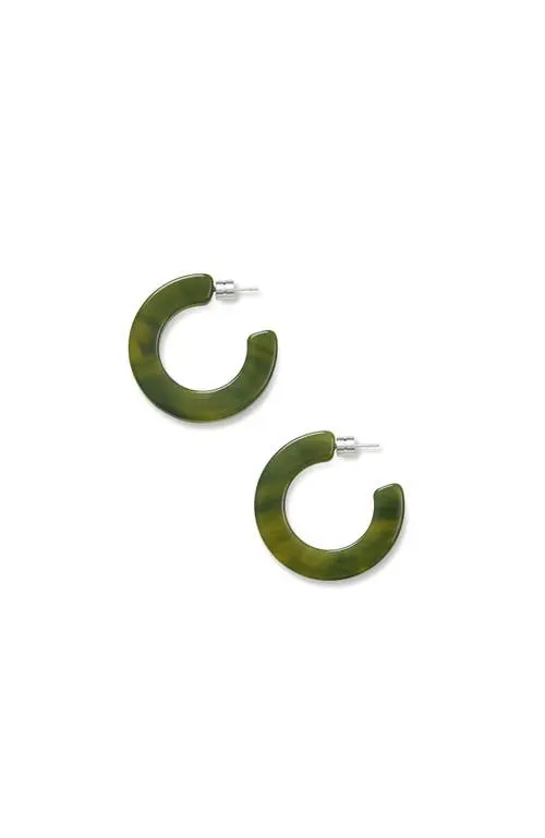 MACHETE Kate Hoop Earrings - Algae