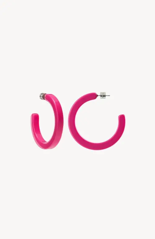 MACHETE Midi Hoops - Neon Pink