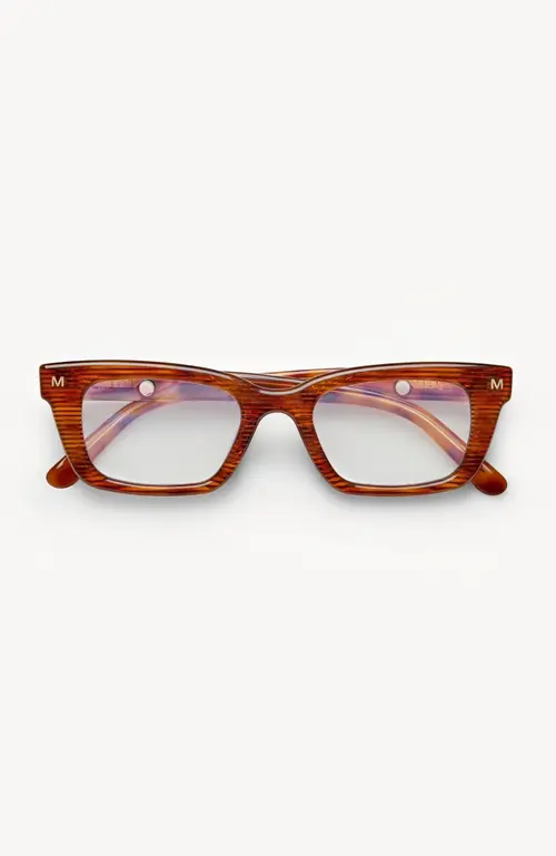 MACHETE Ruby Optical Blue Light Eyeglasses - Dark Tortoise Stripe