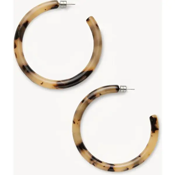 MACHETE Mahcete Bold Hoop Earrings - Blonde Tortoise