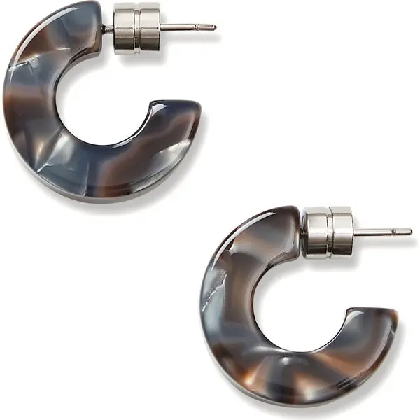 MACHETE Muse Hoop Earrings - Blue Horn
