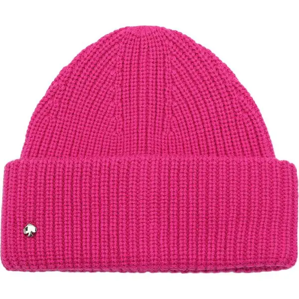 Kate Spade New York Spade Cuff Beanie - Marker Pink