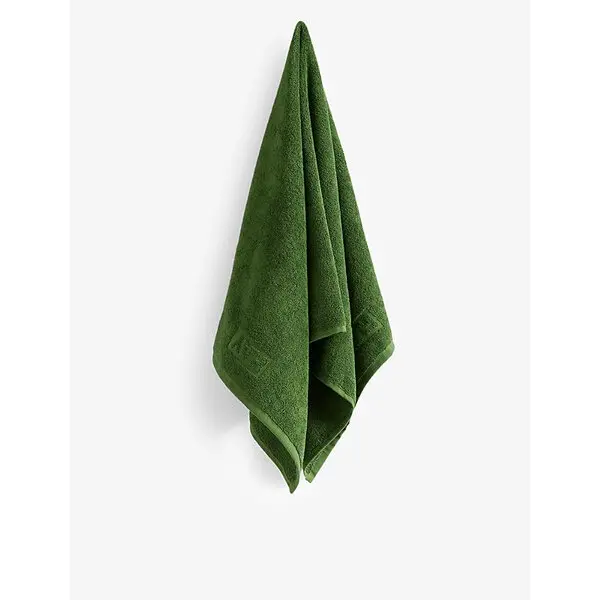 HAY Mono Logo-embossed Cotton Hand Towel - Matcha