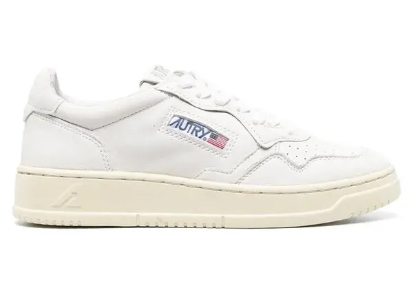 AUTRY Medalist Leather Low Sneakers - White/nappa