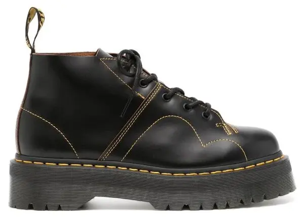 Dr. Martens Church Platform Monkey Boots - Black