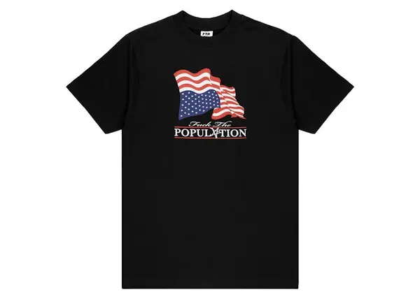 FTP Distress Flag Tee Shirt - Black