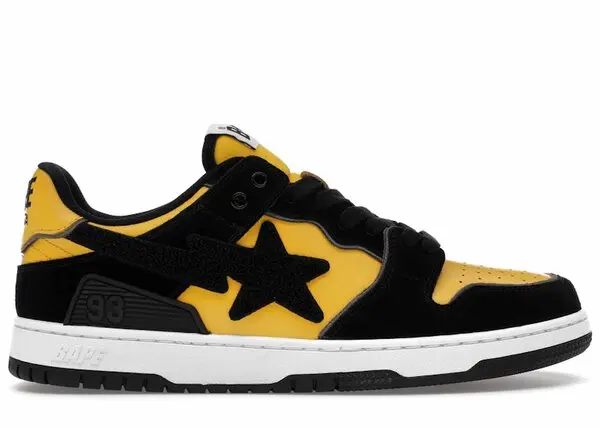 A BATHING APE Sk8 Sta #2 M2in - Yellow/black