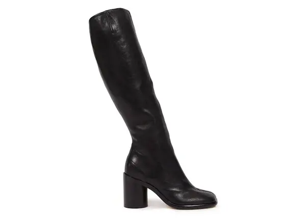 MAISON MARGIELA Tabi Kneehigh Boot - Black