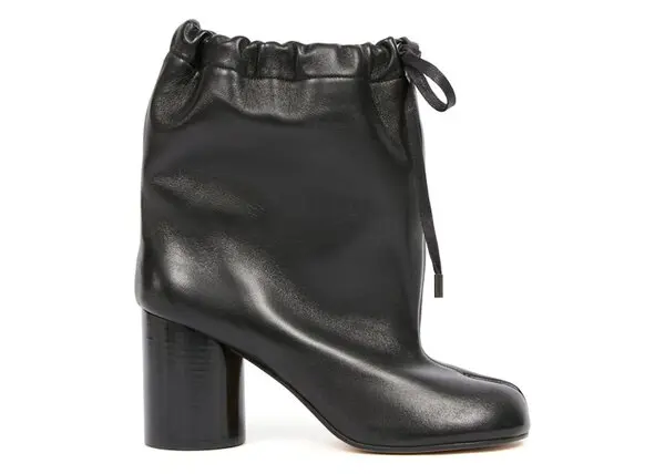 MAISON MARGIELA Tabi Drawstring Ankle Boots - Black