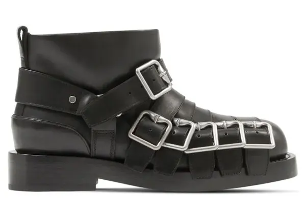 Burberry Leather Strap Boots