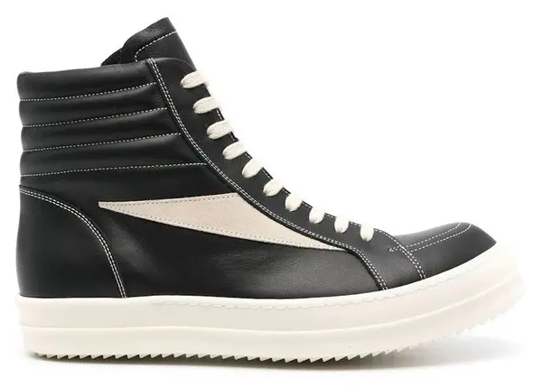 Rick Owens Porterville Vintage High-top Sneakers - Black/milk