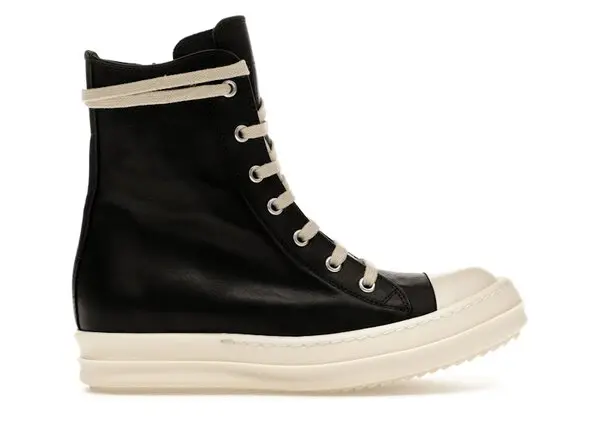 Rick Owens Porterville High Top Sneakers - Black/milk