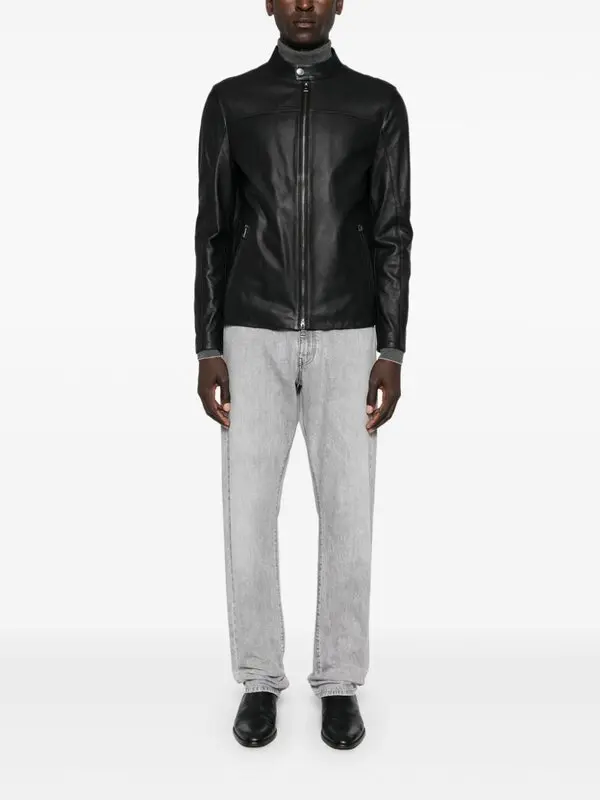 Michael Kors Lambskin Biker Jacket