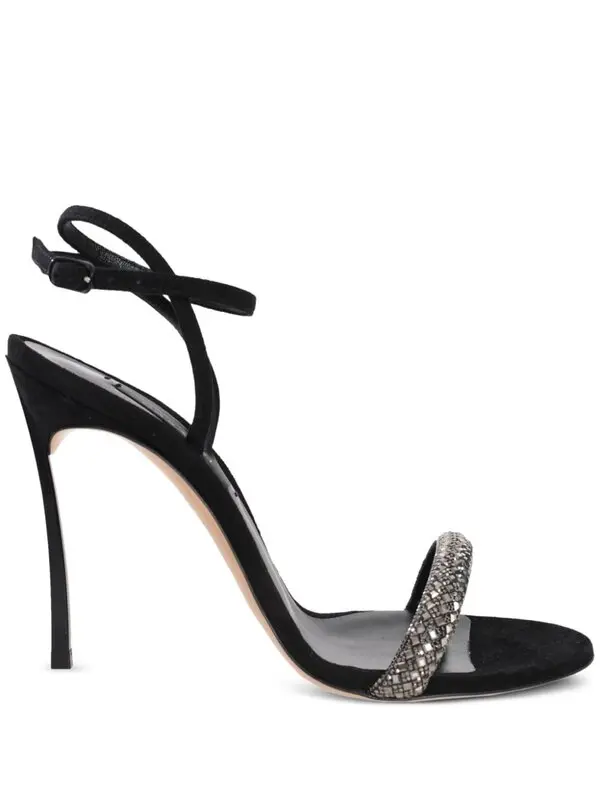CASADEI 35 Sandalettes Sangle en T Sandales Talons Hauts Chaussures Argent