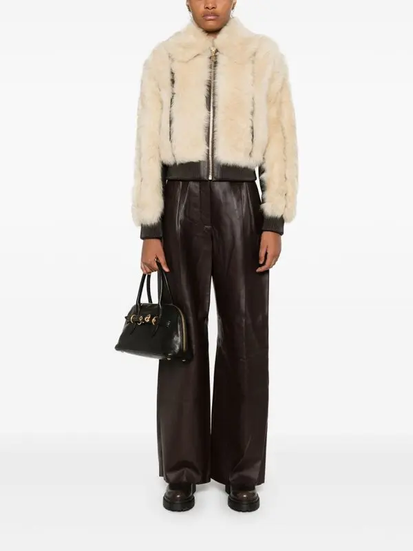 Zimmermann Wide-leg Leather Trousers