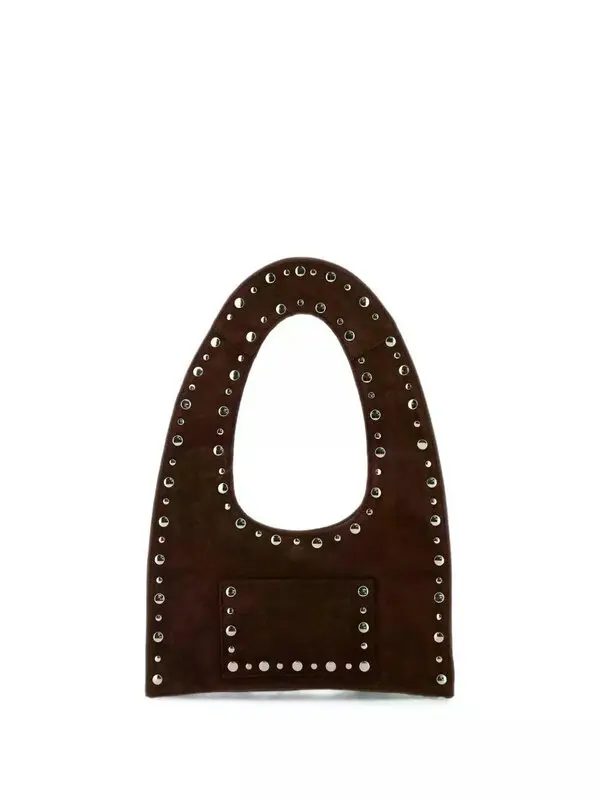 Gimaguas Suede Studded Tote - Brown