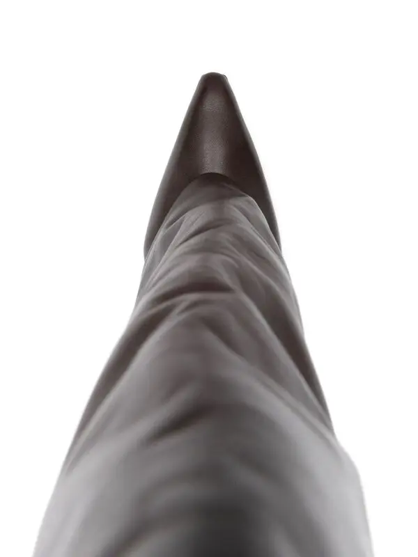 Paris Texas 90mm Leather Knee-high Boots - Brown