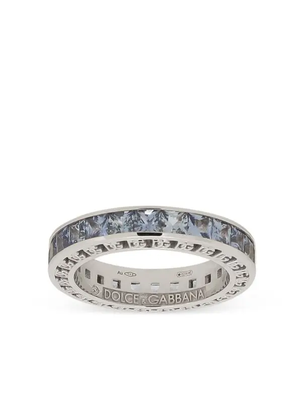 Dolce & Gabbana 18kt Gold Sapphire Ring - White