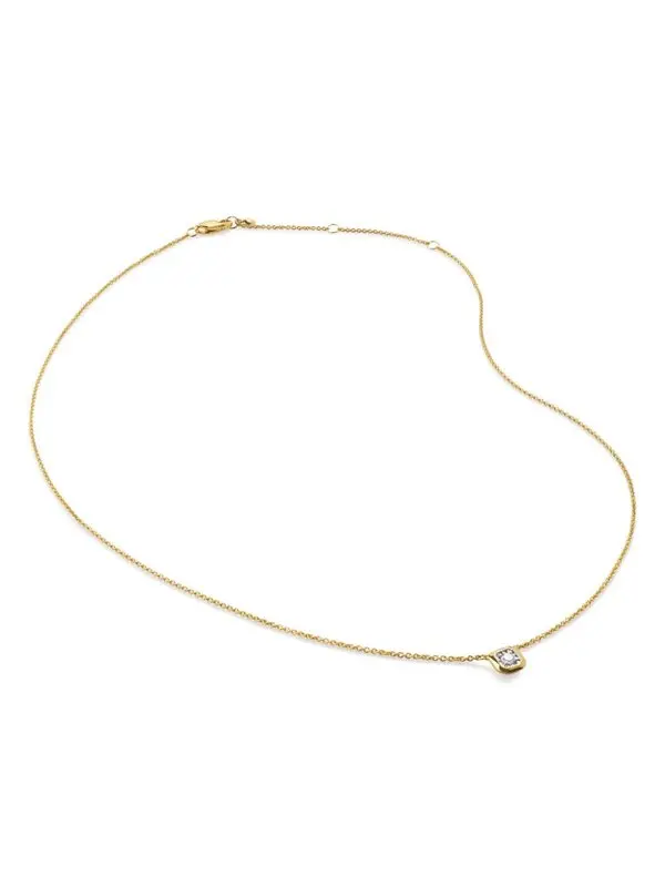 Monica Vinader Solitaire Diamond Chain Necklace - Gold