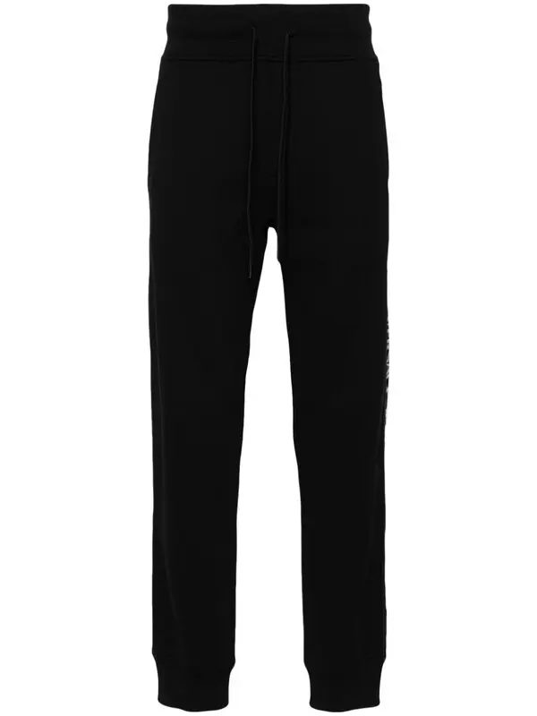 Versace Logo-trim Cotton Track Pants - Black