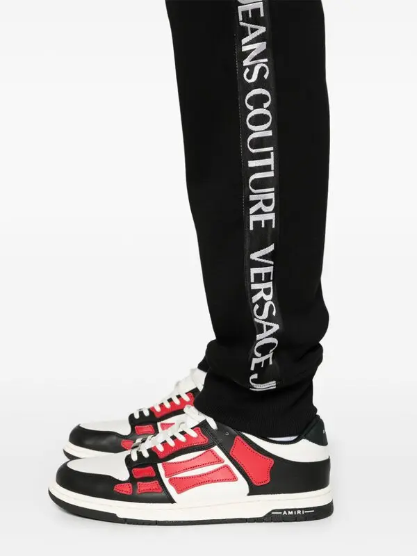 Versace Logo-trim Cotton Track Pants - Black