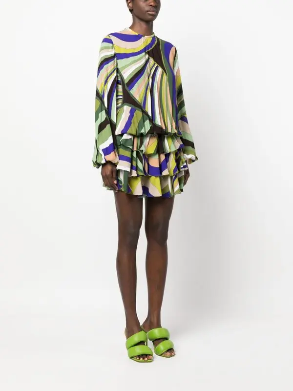 satin floral mini dress ASTR the Label | Cerinthe Satin Floral Mini Dress in Orange Multi