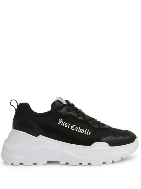Just Cavalli Logo-print Panelled Sneakers