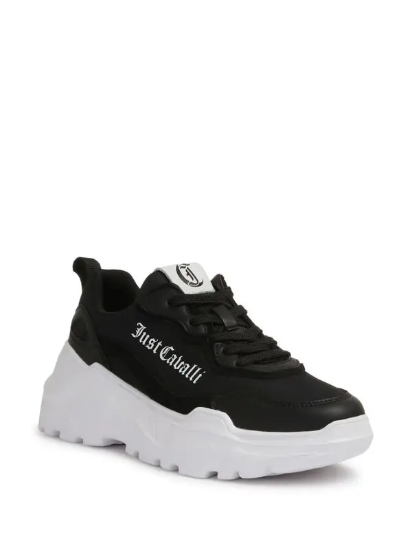 Just Cavalli Logo-print Panelled Sneakers