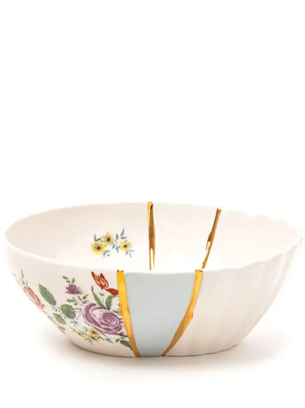 SELETTI Kintsugi Salad Bowl - White