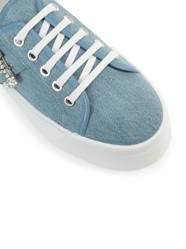 SERGIO ROSSI SR TWENTY BUCKLE スニーカー　36 Sergio Rossi Sr Twenty Buckle Sneakers - Blue | Editorialist