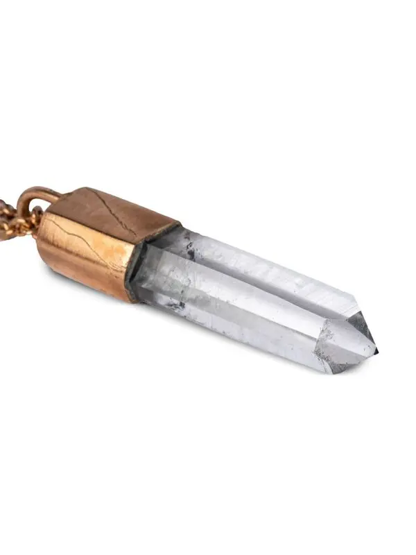 PARTS OF FOUR 18kt Rose Talisman Quartz Pendant Necklace