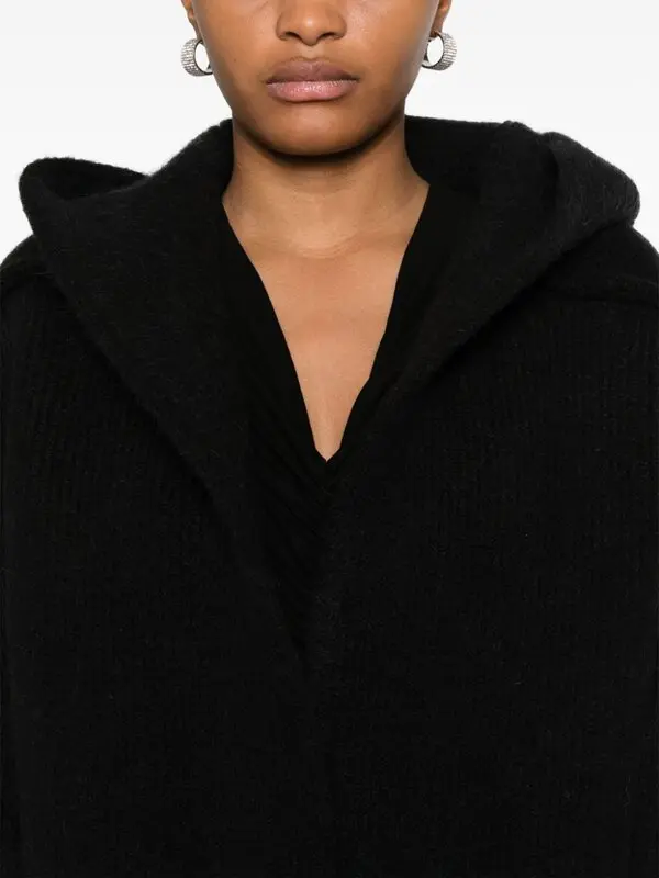 Rick Owens Robe Hooded Cardigan-coat