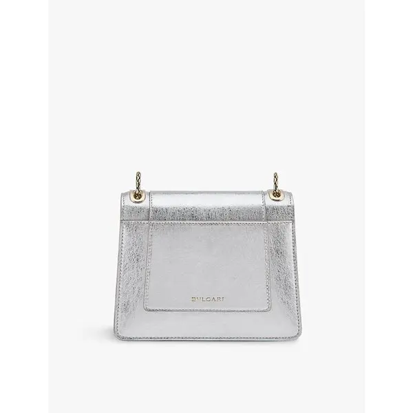 BVLGARI Serpenti Forever Small Shoulder Bag - Silver