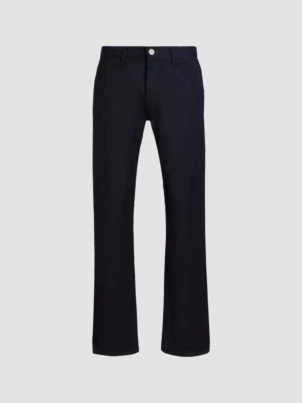 Giorgio Armani Wool 5-pocket Pants - Navy