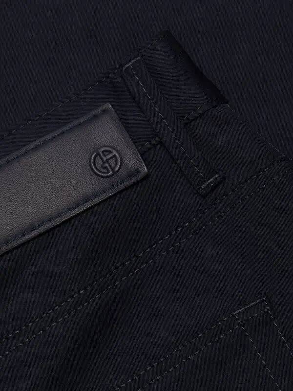 Giorgio Armani Wool 5-pocket Pants - Navy
