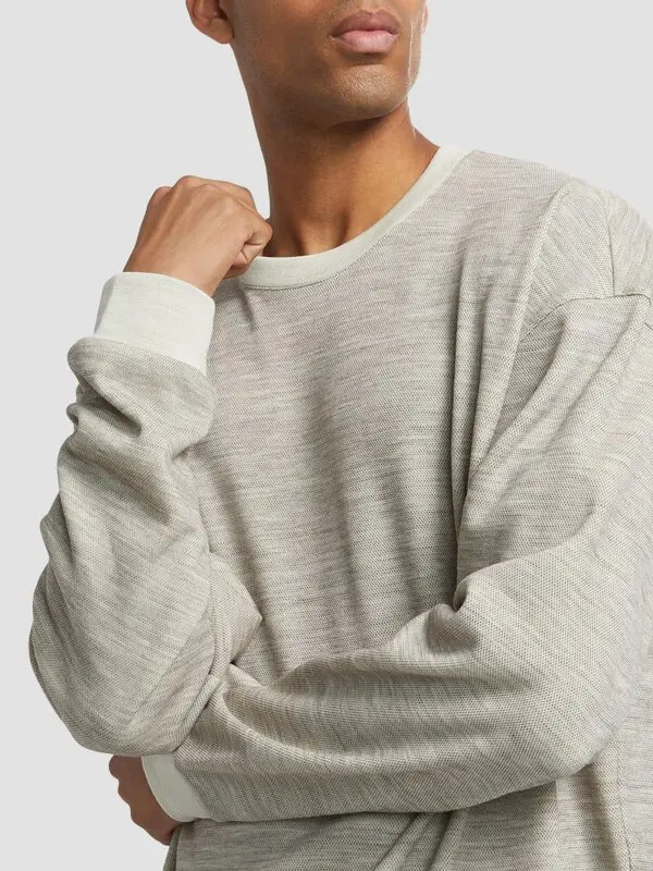 Giorgio Armani Wool Jersey Crewneck Sweater