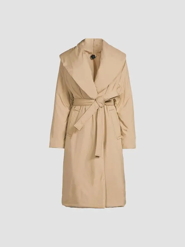 Kobi Halperin Mia Faux Down Tie-waist Coat