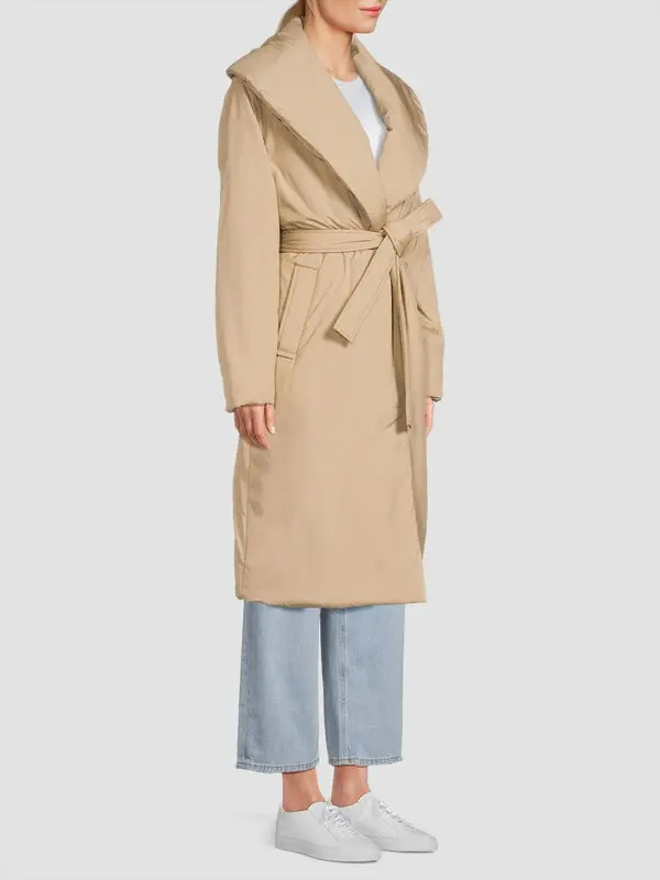 Kobi Halperin Mia Faux Down Tie-waist Coat