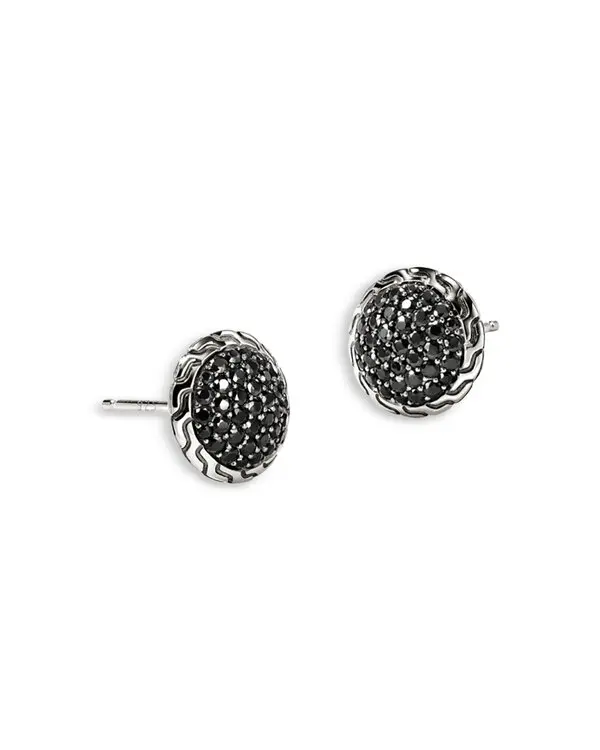 John Hardy Sterling Silver Sapphire Stud Earrings