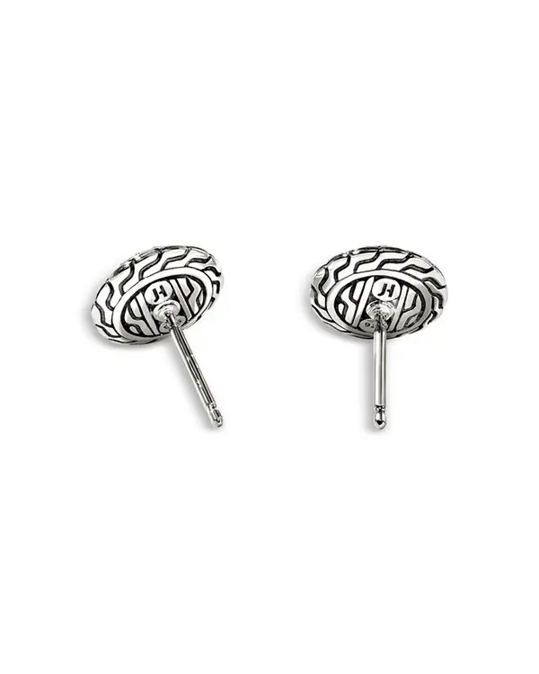 John Hardy Sterling Silver Sapphire Stud Earrings