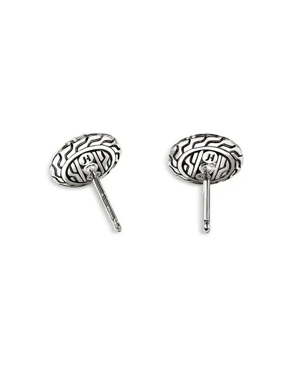 John Hardy Sterling Silver Jh Essentials Sapphire Stud Earrings - Blue/silver