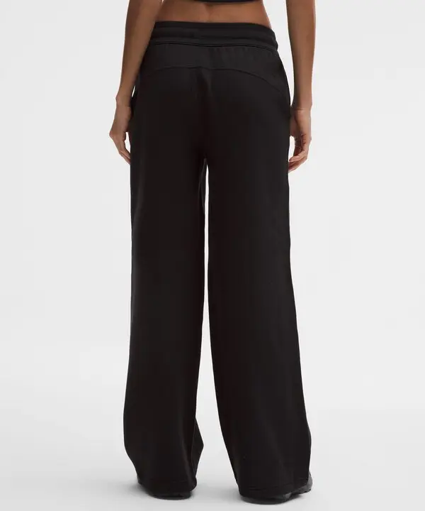 Lululemon Scuba Mid-rise Wide-leg Pant - Black