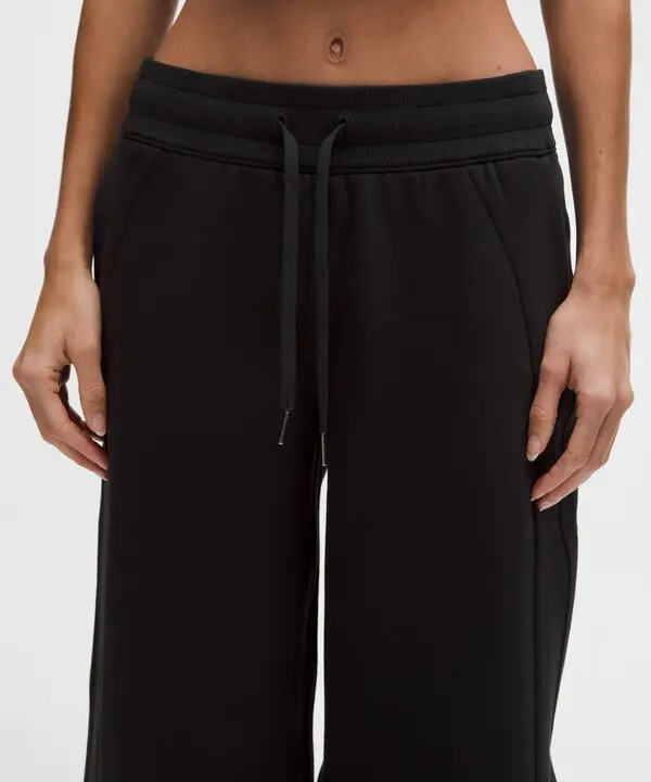 Lululemon Scuba Mid-rise Wide-leg Pant - Black