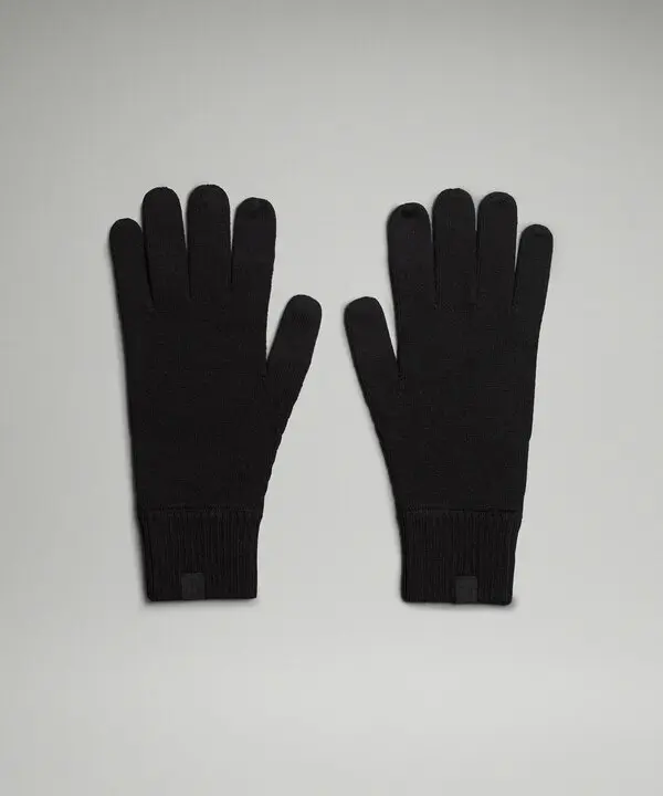 Lululemon Merino Wool-blend Gloves - Black