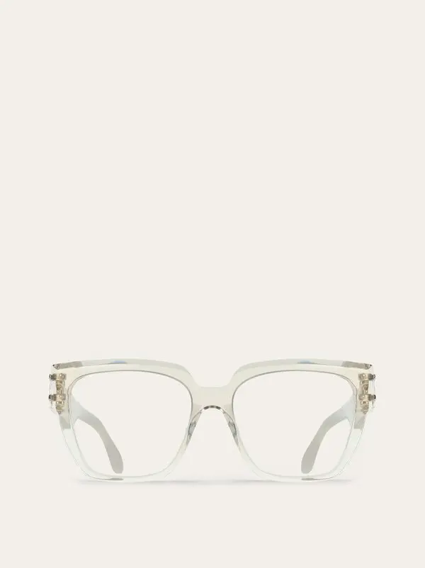 FERRAGAMO Aviator Optical Glasses - Beige