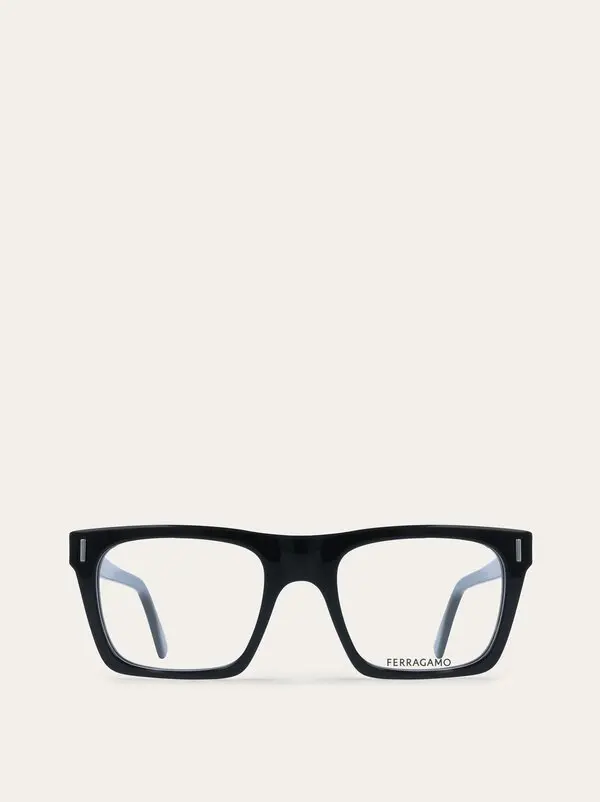 FERRAGAMO Rectangle Optical Glasses - Black