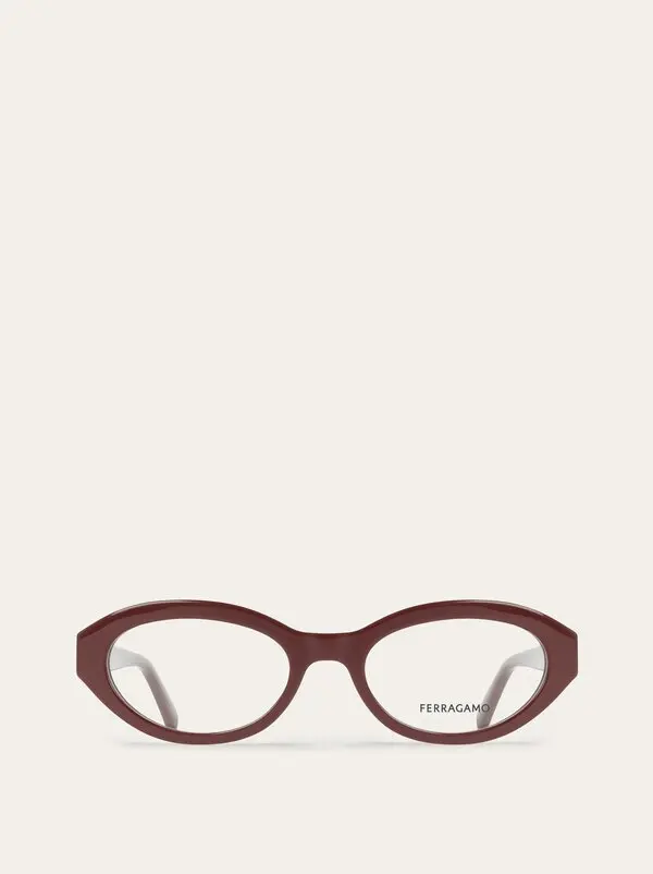 FERRAGAMO Rectangle Optical Glasses - Red