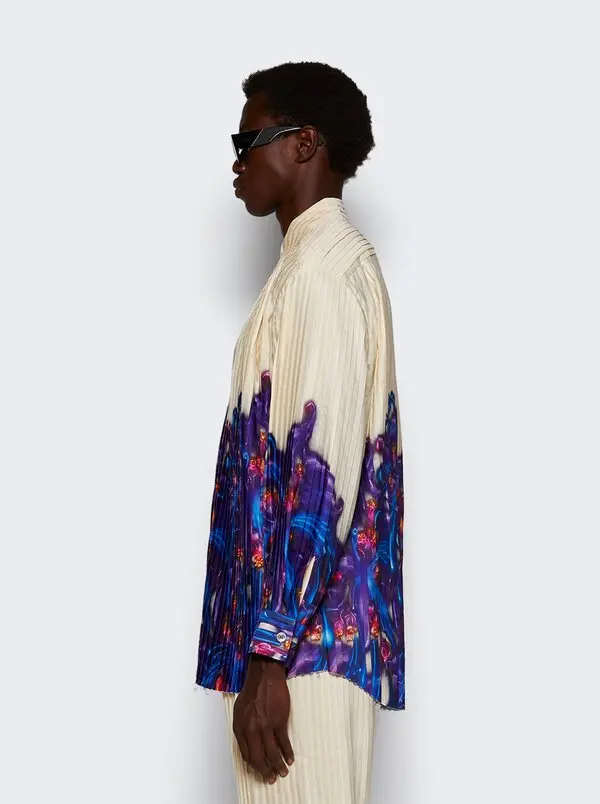 CASELLA MEYER Pleated Desert Shirt - Blue